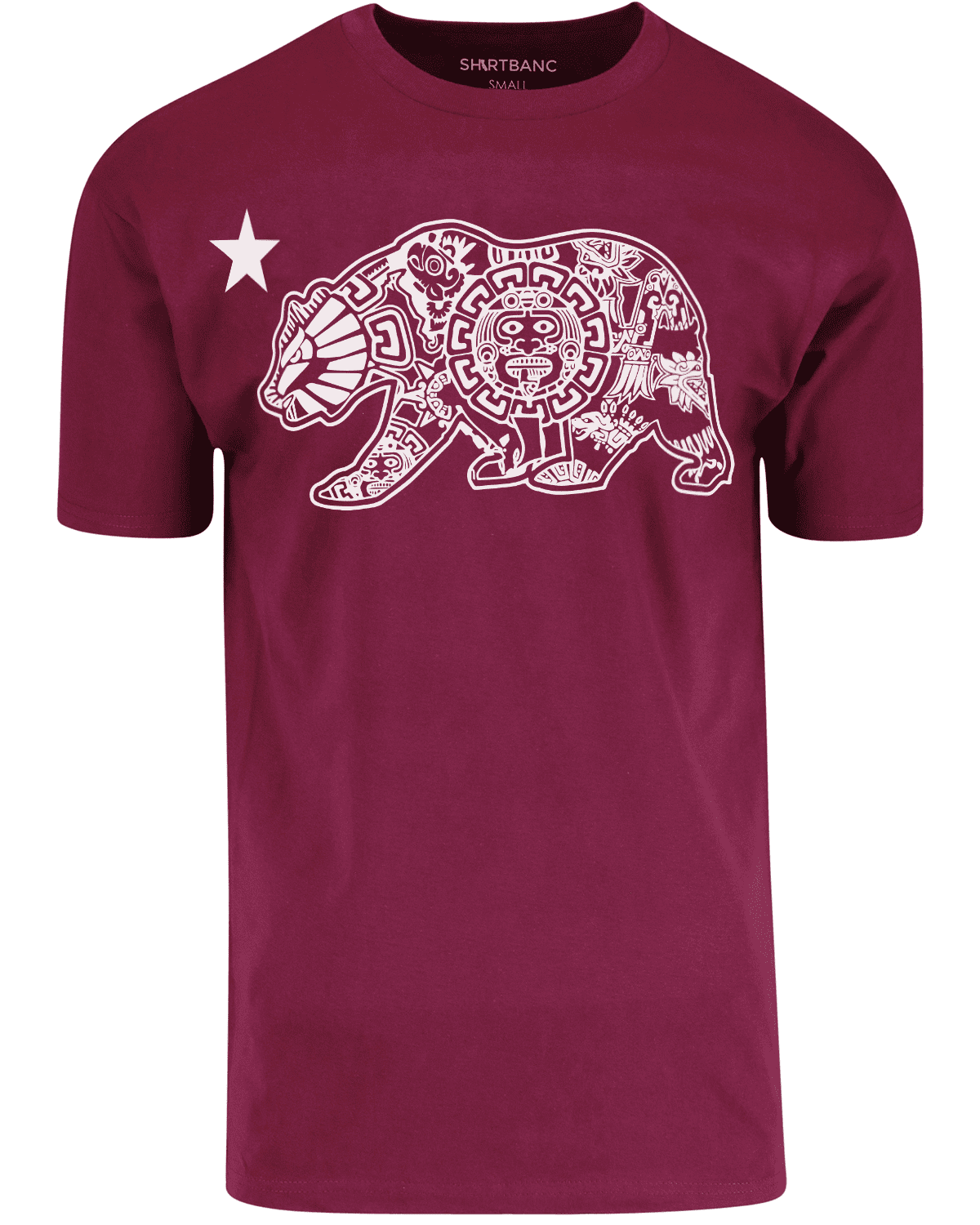 ShirtBANC Mens California State Bear Shirt Aztec Calendar Design Unique ...