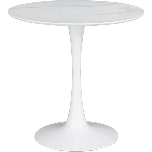 Pedestal White Table