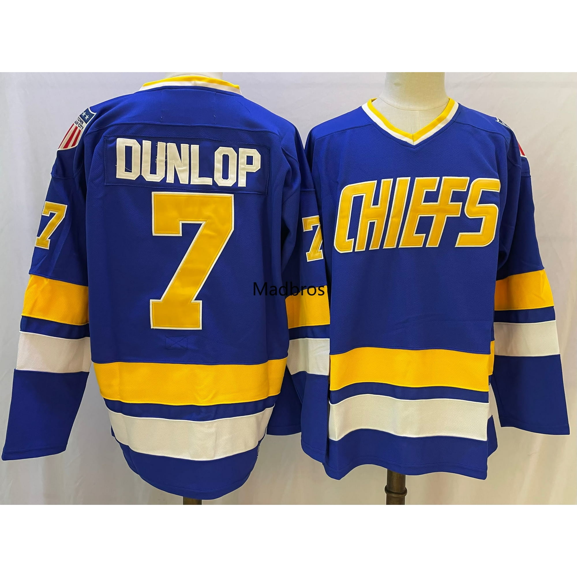 Click here for Dengle Reggie Dunlop Jersey 7 Hanson Brothers Hock... prices