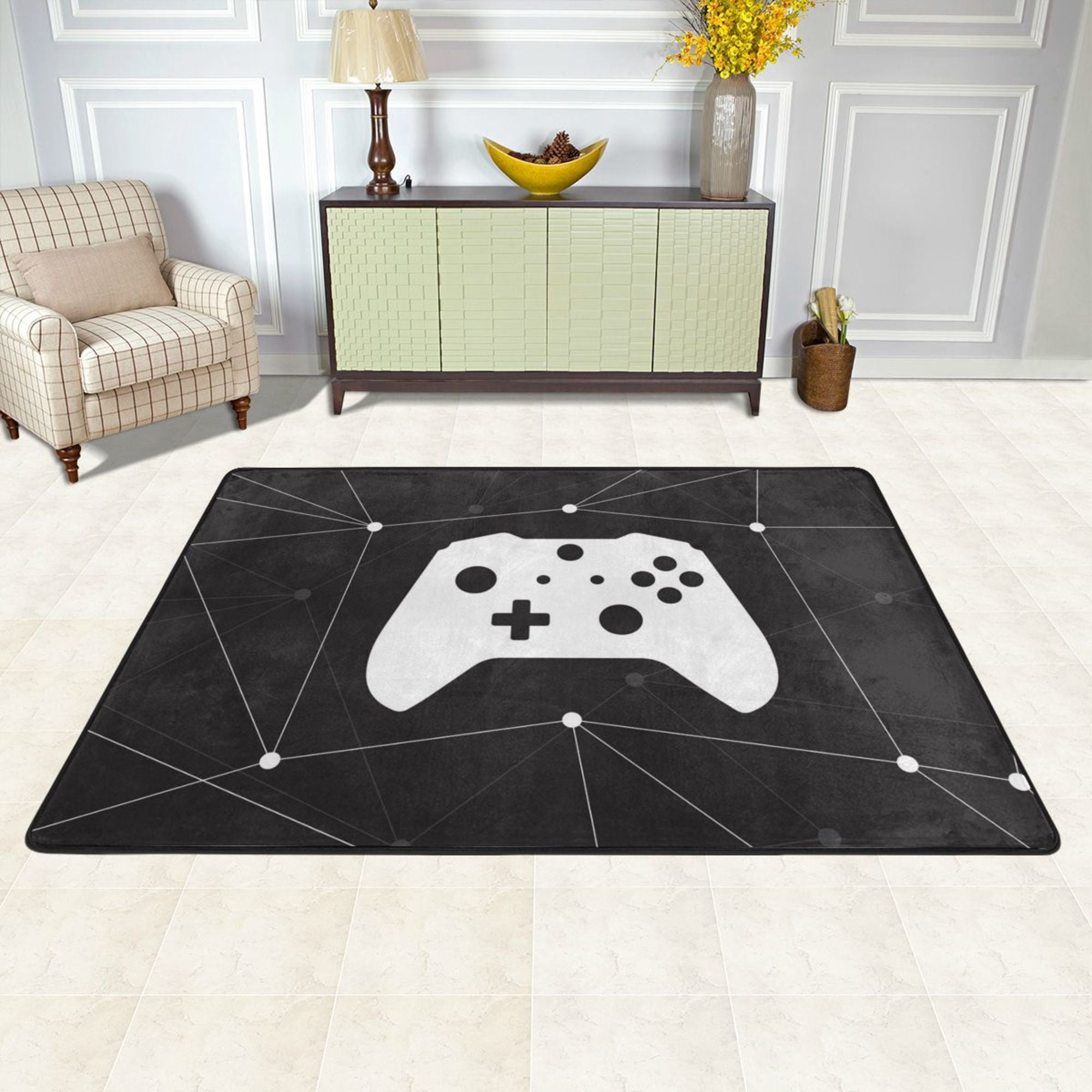 XMXY Gaming Game Controller Area Rugs Doormat Outdoor Entrance ...