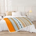 Bohemian Aztec Fleece Throw Blanket Western Plush Blanket for Kids ...