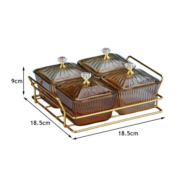 Nordic Caddy Serving Platter Dessert Tray Bar Caddy Container Dividing ...