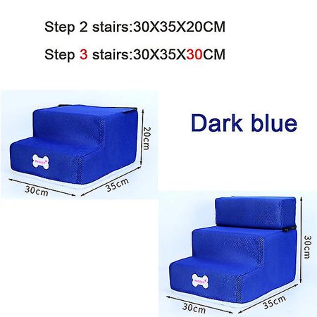 Dog Stairs Anti-Slip Removable Pet 3 Steps Stairs For Small Dog Cat Dog ...