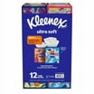 Kleenex Ultra Soft 3-Ply Facial Tissue, 85 Sheets per Box, 12-Pack ...