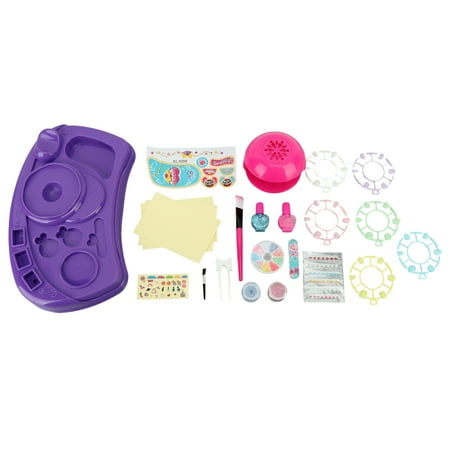 Kids Nail Art Toys Nail Polish Set with Dryer DIY Manicure Makeup ...