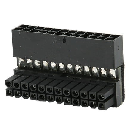 24 Pin 90 Degree Adapter, Safe 90 Degree Connector Practical ABS For ...