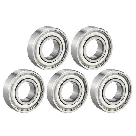5pcs 10x22x6mm Chrome Steel Deep Groove Ball Bearing 6900Z Double ...