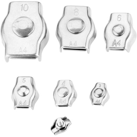 Marine Cable clamp Boats Stainless Steel 316 Clips Wire Cable Rigging ...