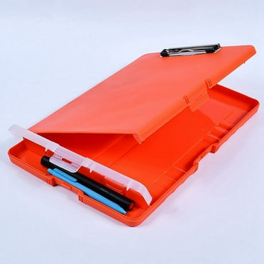 Heavy Duty Locking Storage Clipboard, Metal Box with File Compartment ...