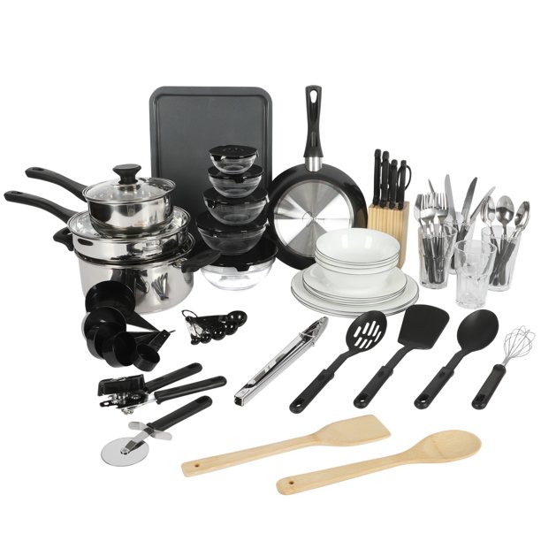 Gibson Home 71-Piece Stainless Steel Silver Cookware Combo Set ...