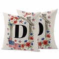 America Flag Outdoor Waterproof Throw Pillow Covers 24x24 Set of 2 ...