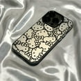 Black Hello Ki-tty phone case, compatible with iPhone 16/15/14/13/12/11 ...