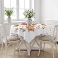 Autumn Maple Leaves Table Cloth 60x60in, Waterproof Square Tablecloth ...