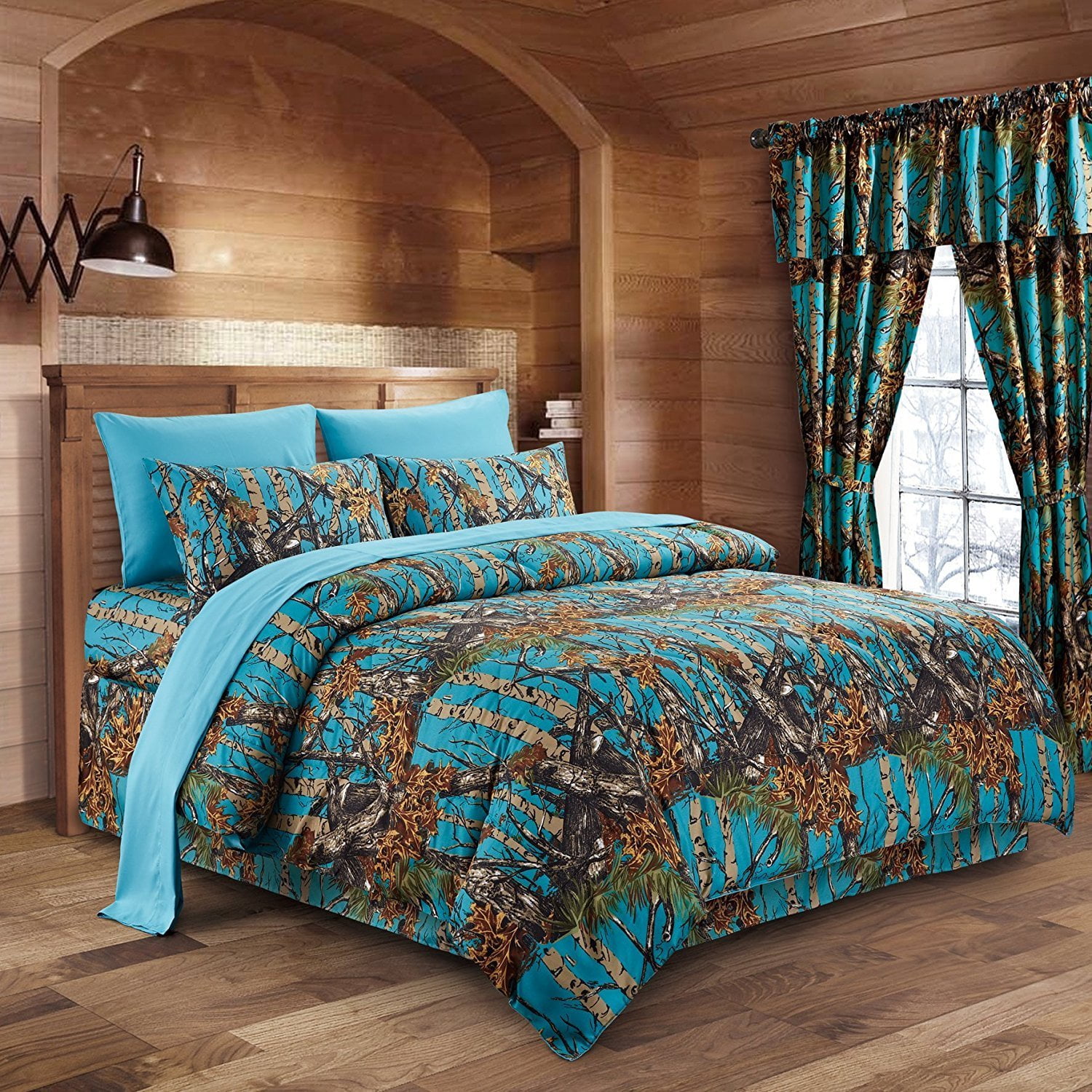 Regal Comfort The Woods Sea Breeze Camouflage Twin 4 Piece Premium