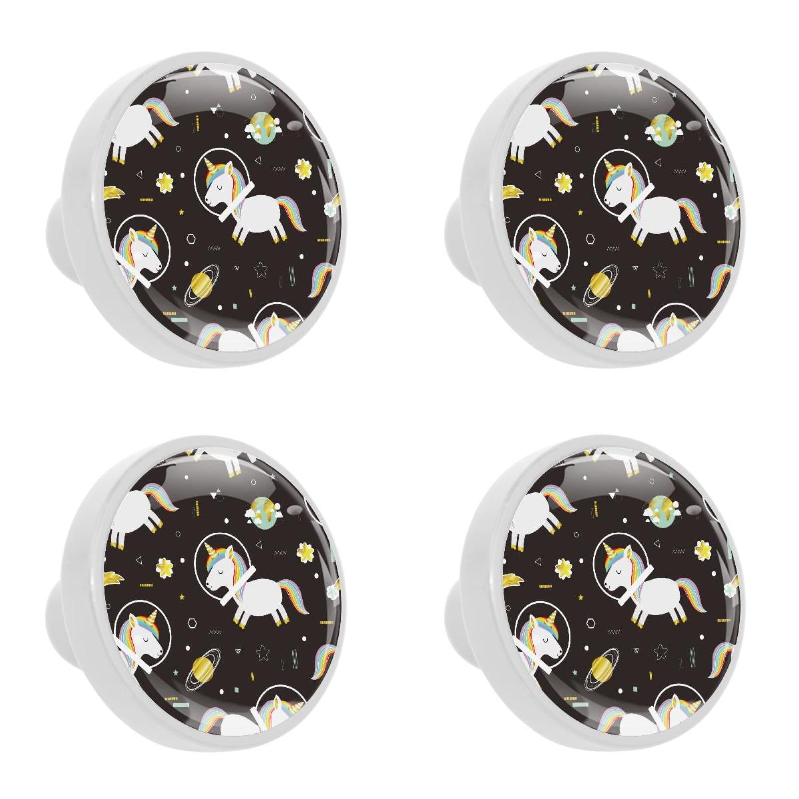 4 Pcs Unicorn Knobs for Kitchen Cabinet Cupboard Dresser Bookcase ...