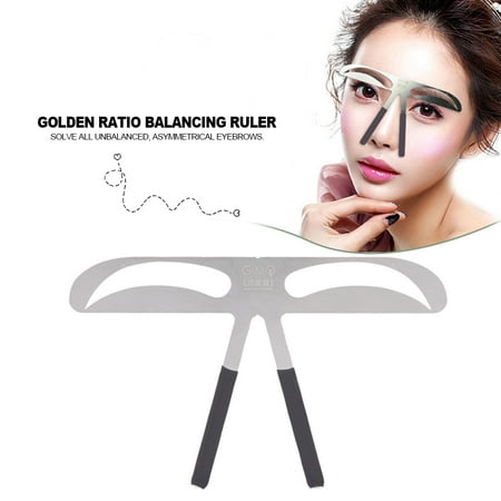 Cergrey Permanent Eyebrow Ruler Eyebrow Measure Balance Extension Ruler ...