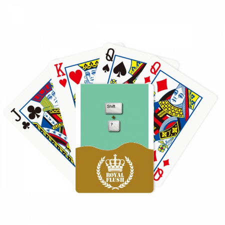 Combination Effect Shift Question Mark Royal Flush Poker Playing Card ...