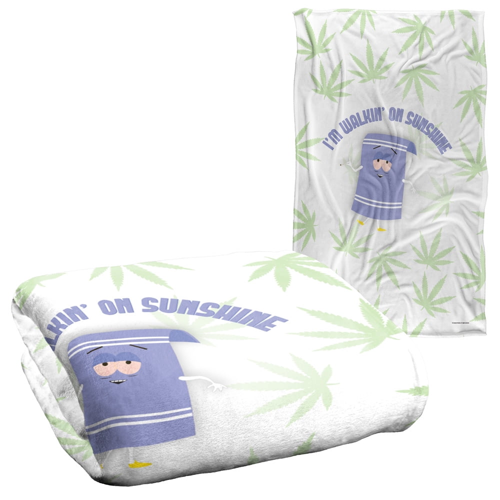 South Park Blanket, 36"x58" South Park Towelie Dirty Stoned Silky Touch ...