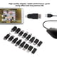 16PCS Adaptador convertidor USB2.0 multipropósito USB macho a micro USB ...