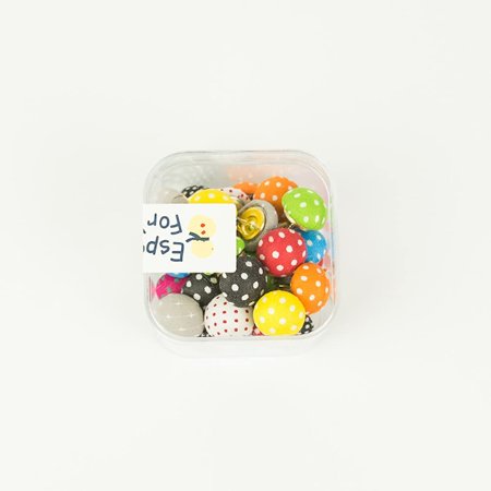 Tatum88 36 Pieces Cute Polka Dot Pattern Pushpins Decorative Push Pins ...