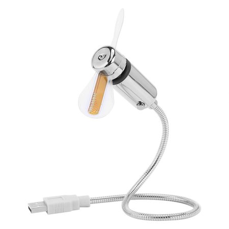 WALFRONT Flexible LED Programmable Message Display Mini RGB USB Fan For ...