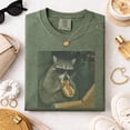 Comfort Colors Raccoon Eating Hot Dog Graphic Tee, Funny Animal Meme ...