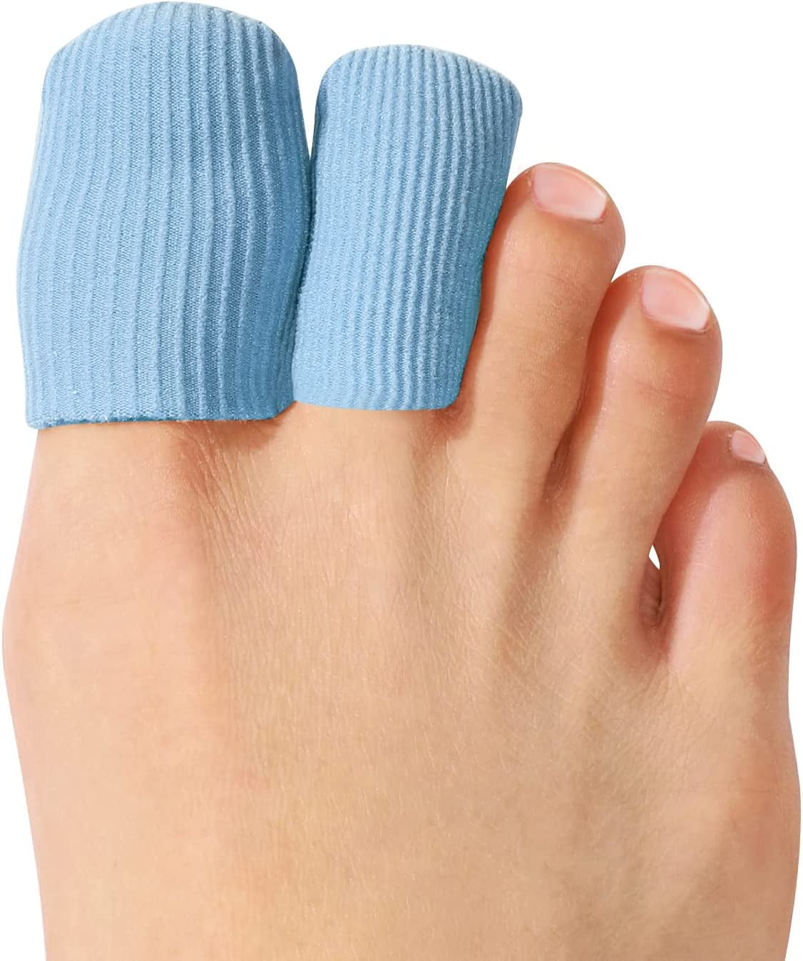 10 Packs Toe Protectors. Toe Fabric Sleeve Caps with Gel Lining. Toe ...
