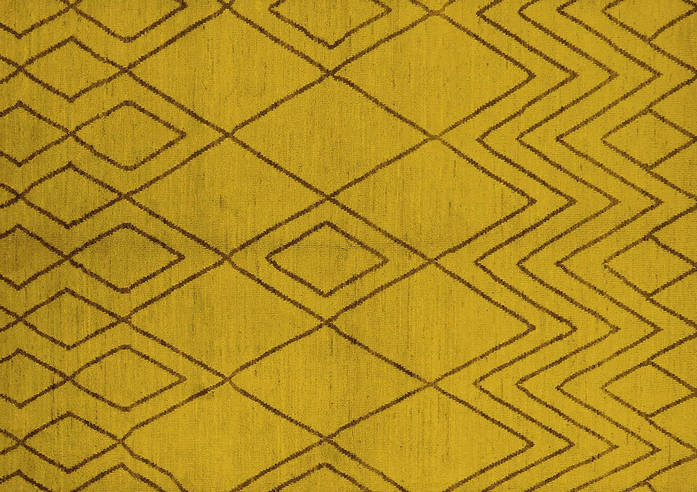 Ahgly Company Machine Washable Indoor Rectangle Solid Yellow Modern ...