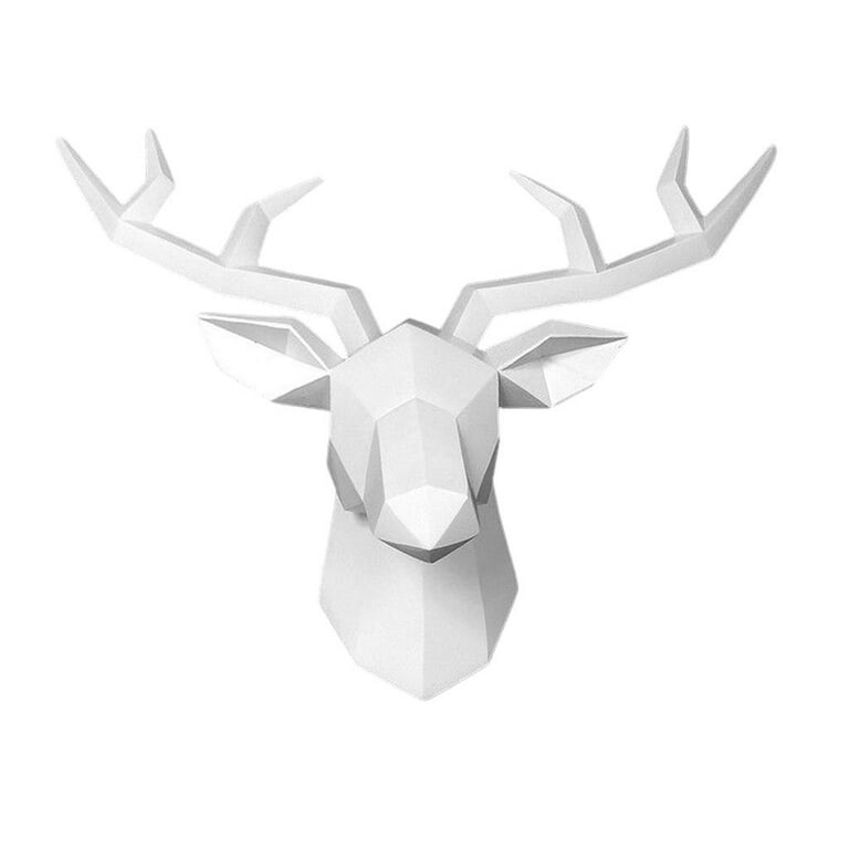 Geometric Stag Head