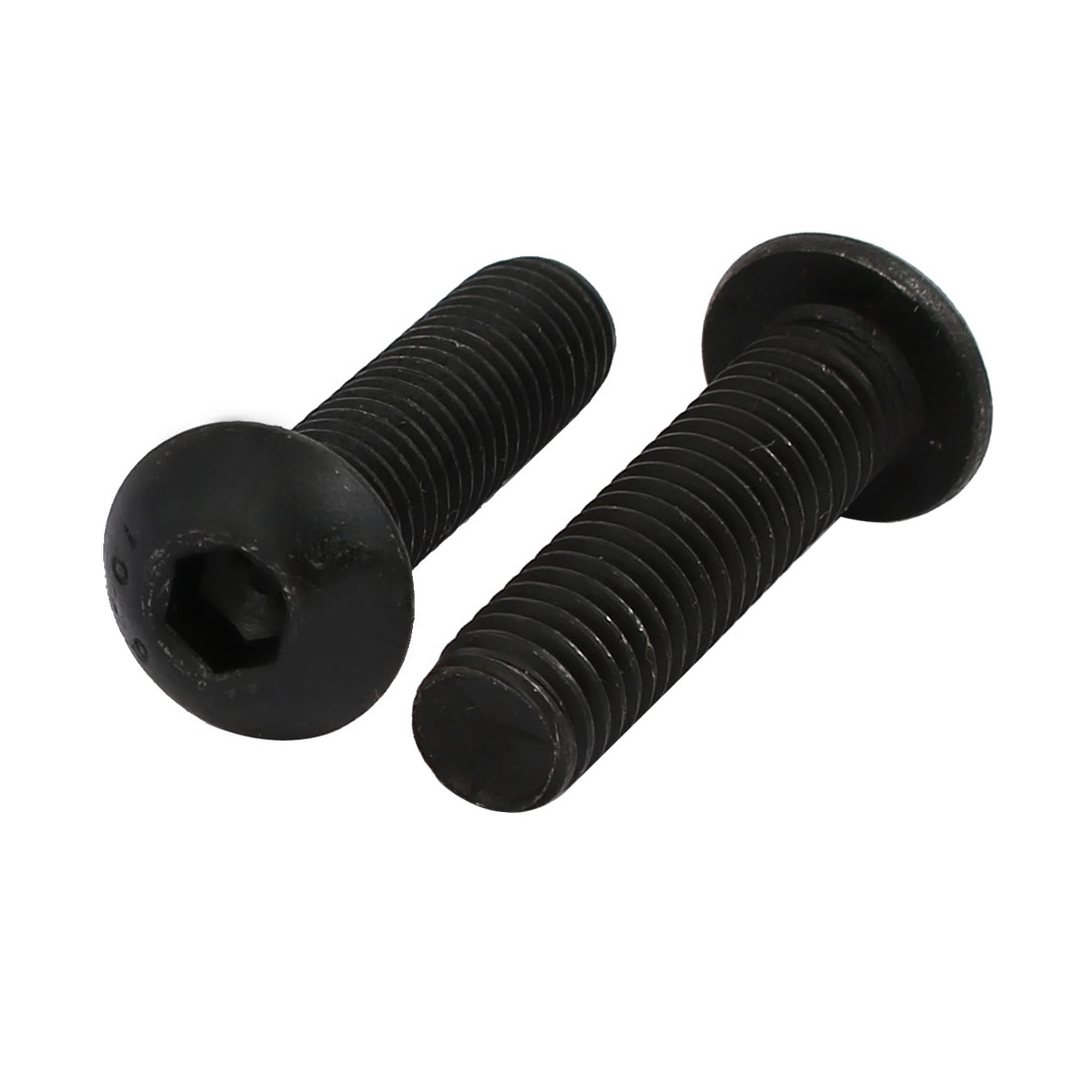 2pcs M8x30mm 10.9 Grade Button Head Hex Socket Left Hand Thread Screw ...