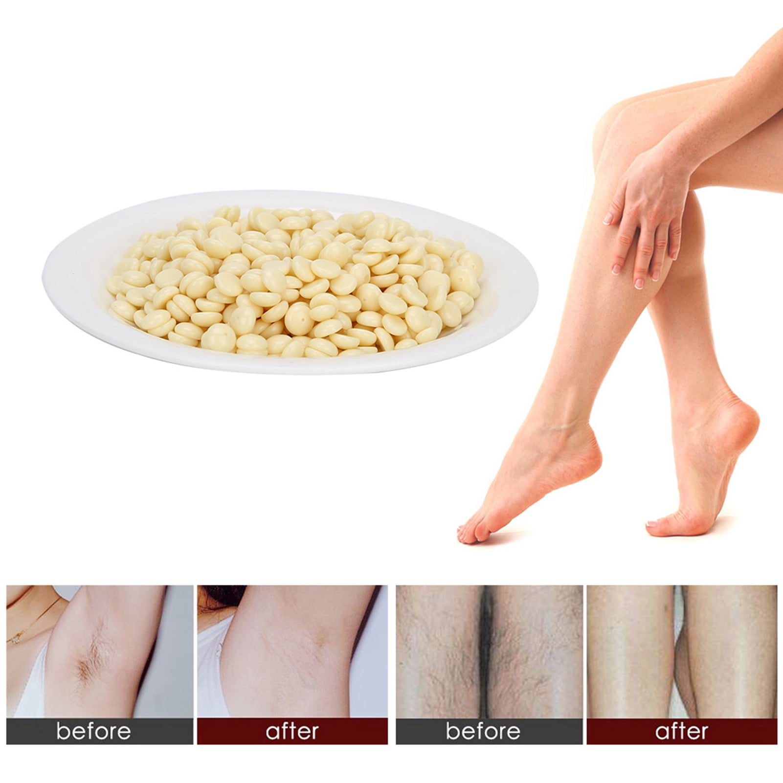 Body Hair Removal Wax Bean, Unique Ingredients Technology Armpit Hair ...
