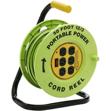 Masterplug 100ft Metal Extension Cord Reel - Walmart.com