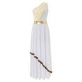 Doomiva Women's Greek Toga Dress Costume Roman Empress One Shoulder ...