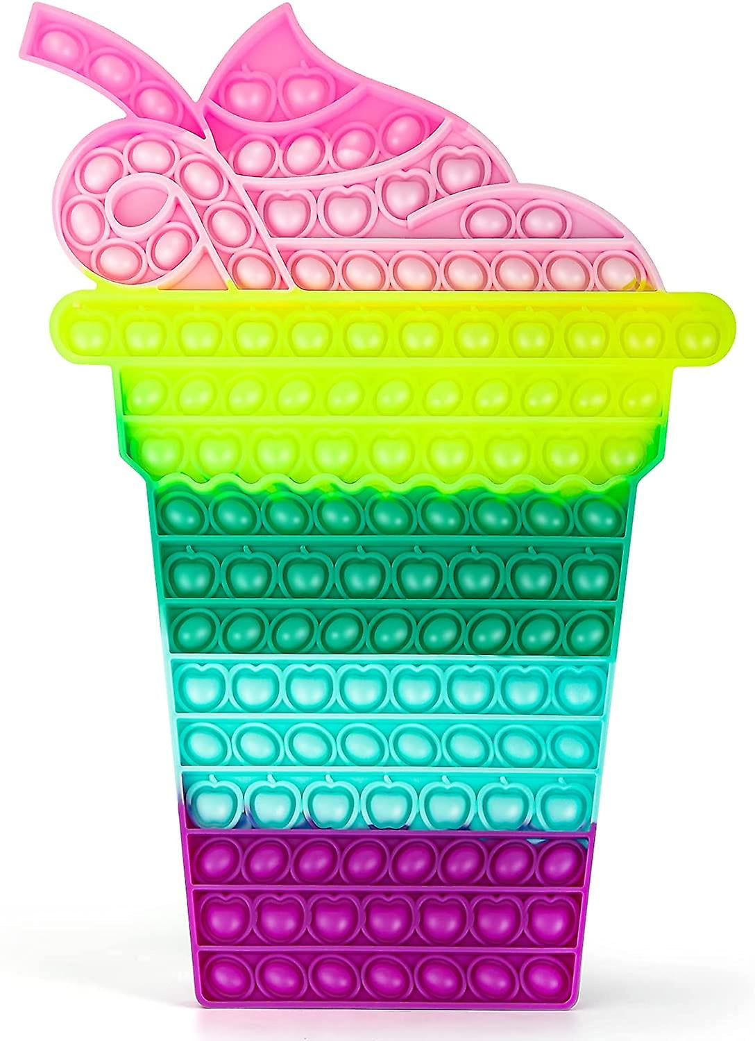 Jumbo Pop, juguete sensorial de gran tamaño Push Bubbles Pop Fidget ...