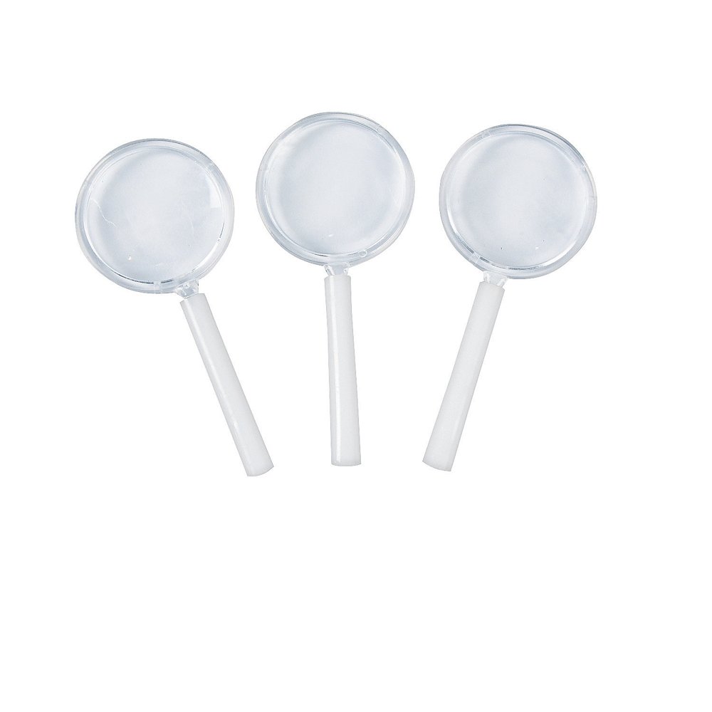 Do It Yourself Plastic Magnifying Glass- 12 - Craft Kits - 12 Pieces ...