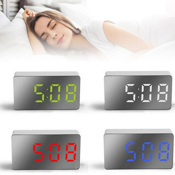 Led Mirror Alarm Clock Digital Alarm Clock Mini Electronic Alarm Clock ...