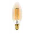 Great Value Led 4 Watts Edison Deco Amber Light Candelabra Base Bulbs ...