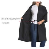 Perfehair Salon Client Gown Robes Cape, Hair Salon Smock for Clients, Kimono Style, Black ...