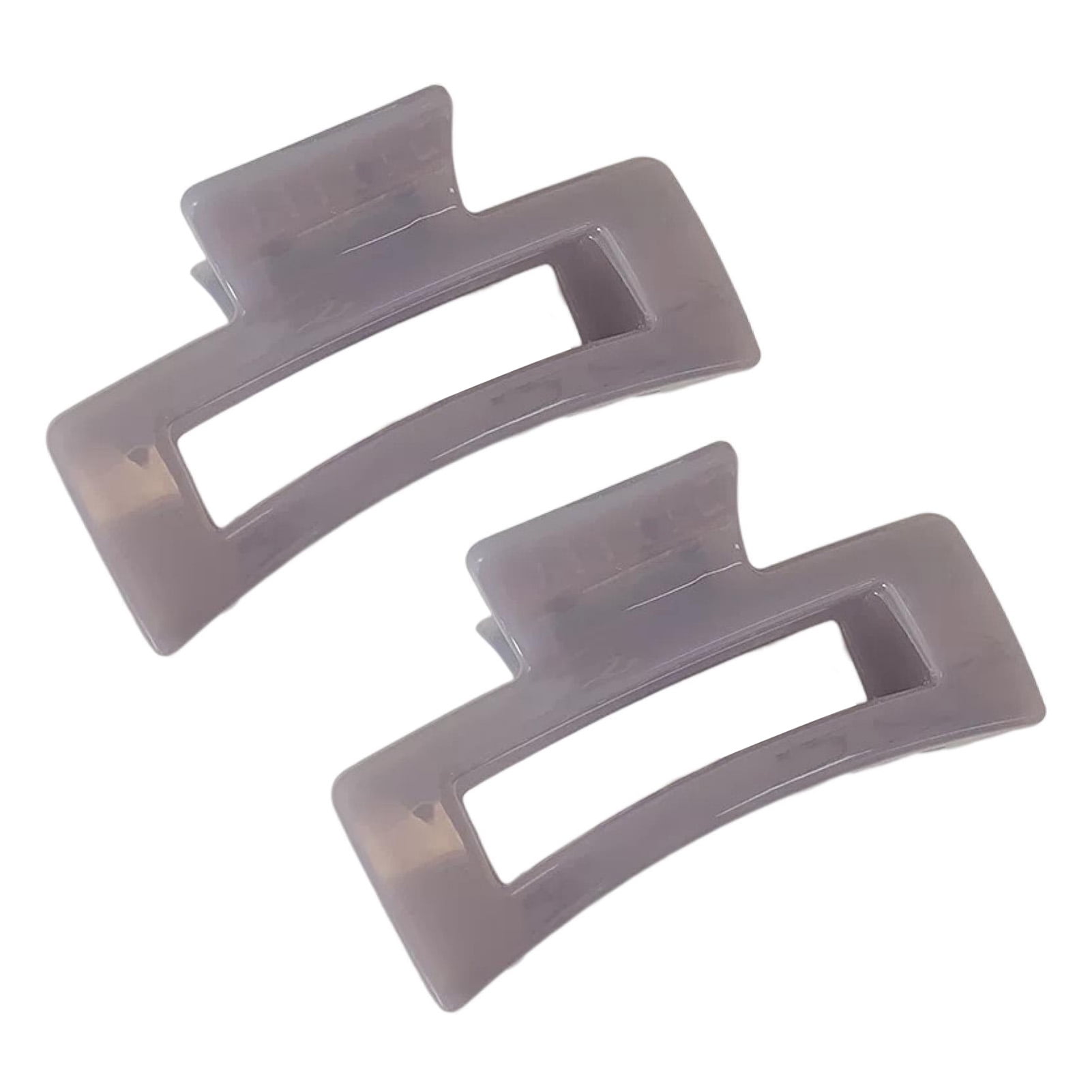 2 Pcs Women Hair Claws Solid Color Hollow Out Strong Claw with Teeth ...