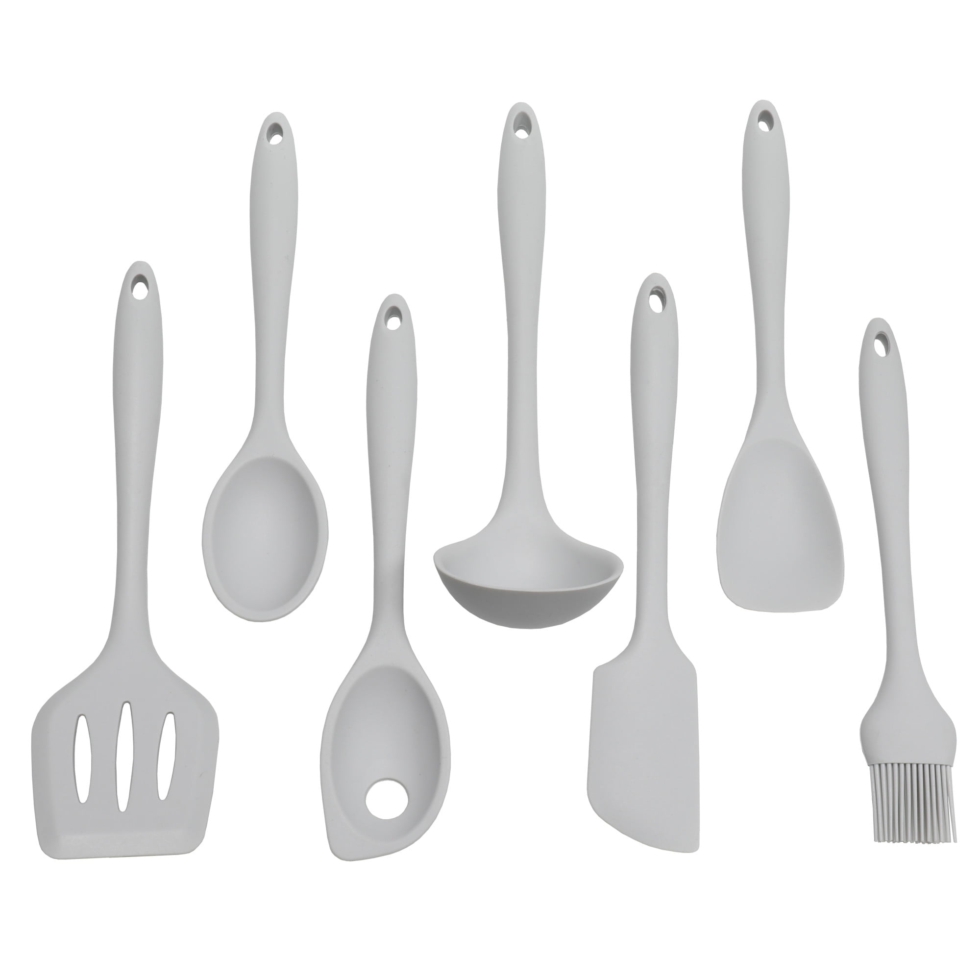 Chef Craft Premium Silicone Kitchen Tool and Utensil Set, 7 Piece Set ...