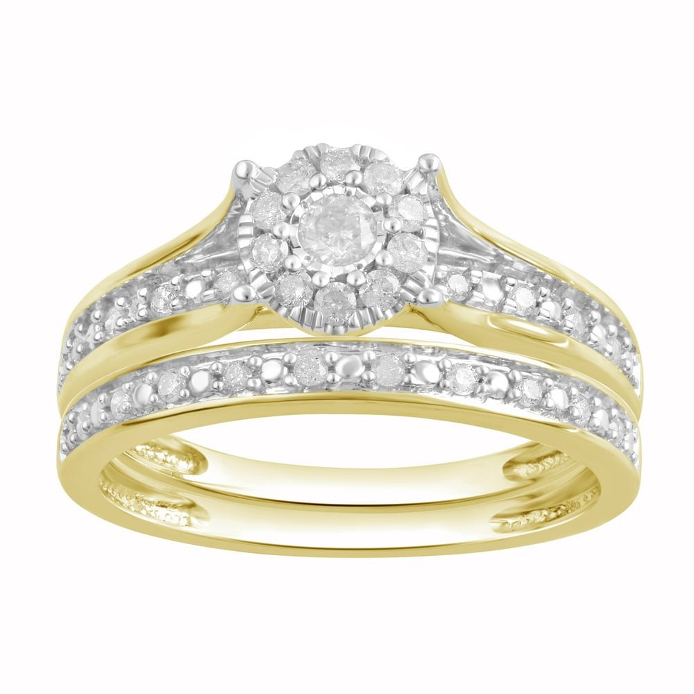 Forever Bride - Forever Bride 1/3 Carat Diamond Composite Bridal Ring ...