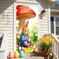 AuroraX Easter Bunny Front Door Cover Holiday Door Decals,Decorative 3D ...