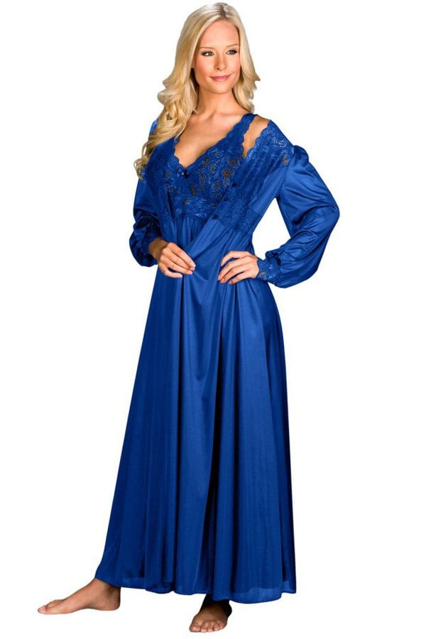 Velrose Lingerie Shadowline Silhouette Gown and Peignoir Set 51737 ...