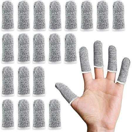20 PCS Finger Cots Cut Resistant Reusable Protector Finger Covers ...