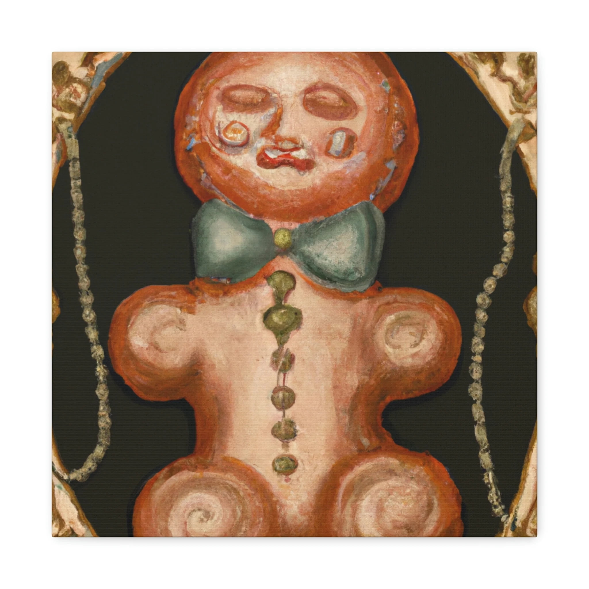 Gingerbread Man Masterpiece - Canvas - Walmart.com