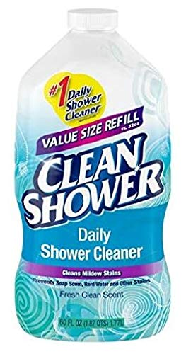 1PK Clean Shower Fresh Clean Scent Daily Shower Cleaner 60 oz. Liquid ...