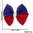 American Flag Hair Bow Clips, Red White Blue Bow Hair Barrette with ...