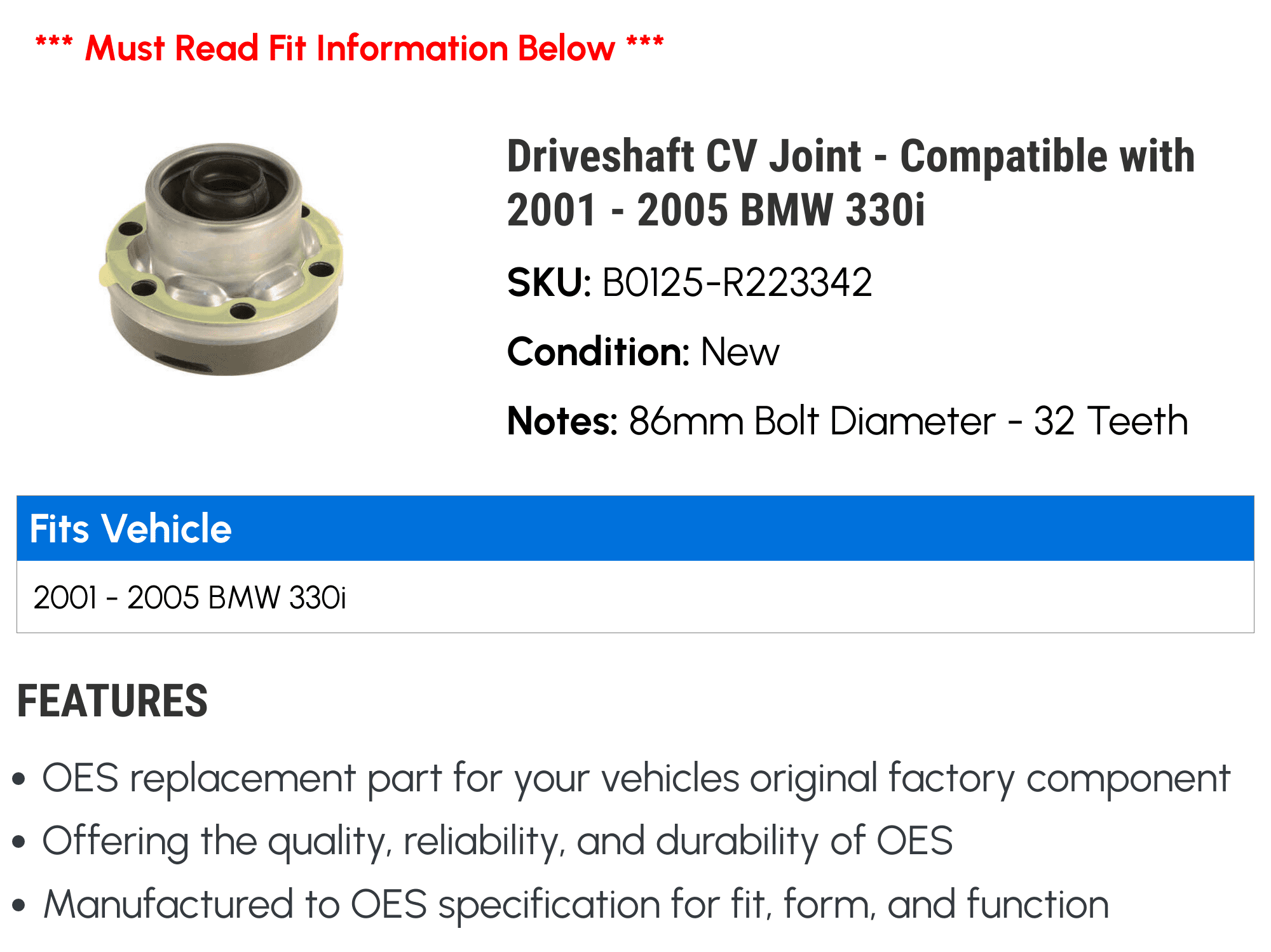 2001 330i Reliability