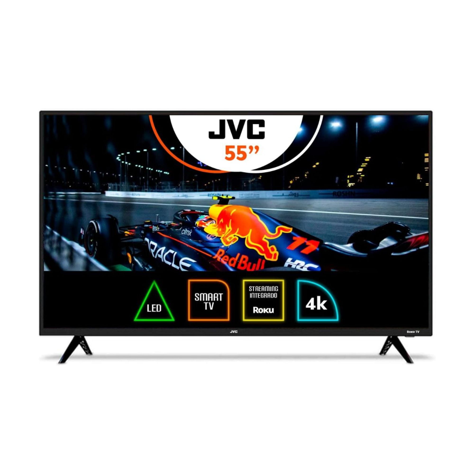 Pantalla 55 Pulgadas JVC LED Roku TV 4K Ultra HD SI55UR JVC | Bodega Aurrera en línea