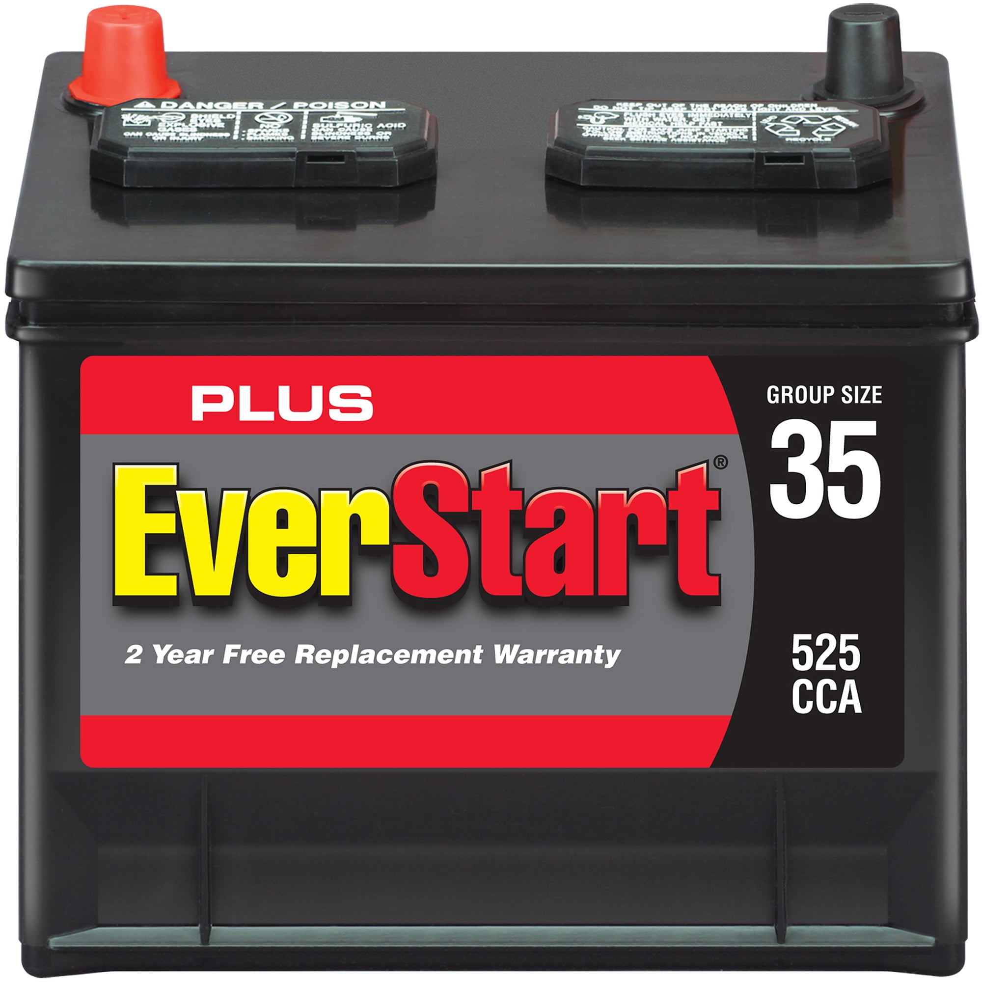 EverStart Plus Lead Acid Automotive Battery Group Size 35 3 Walmart